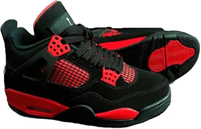 Amazon.com | Mens Air J 4 Retro Cactus Shoes University White Red-Black ...