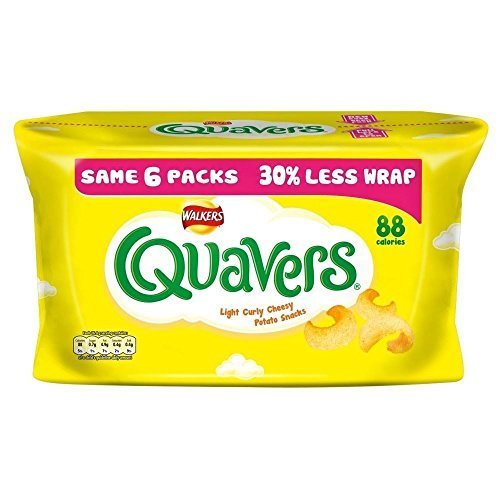 Amazon.com : Walkers Quavers - Cheese (6x17g) by Walkers (Crisps ...