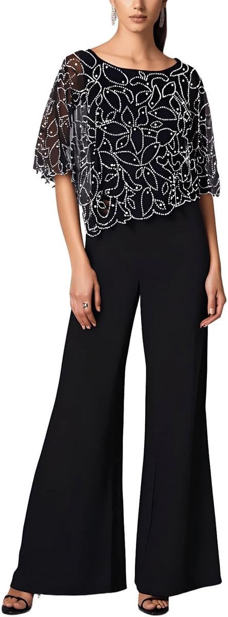 Amazon.com: MSK Womens Embellished Jumpsuit : Clothing, Shoes & Jewelry