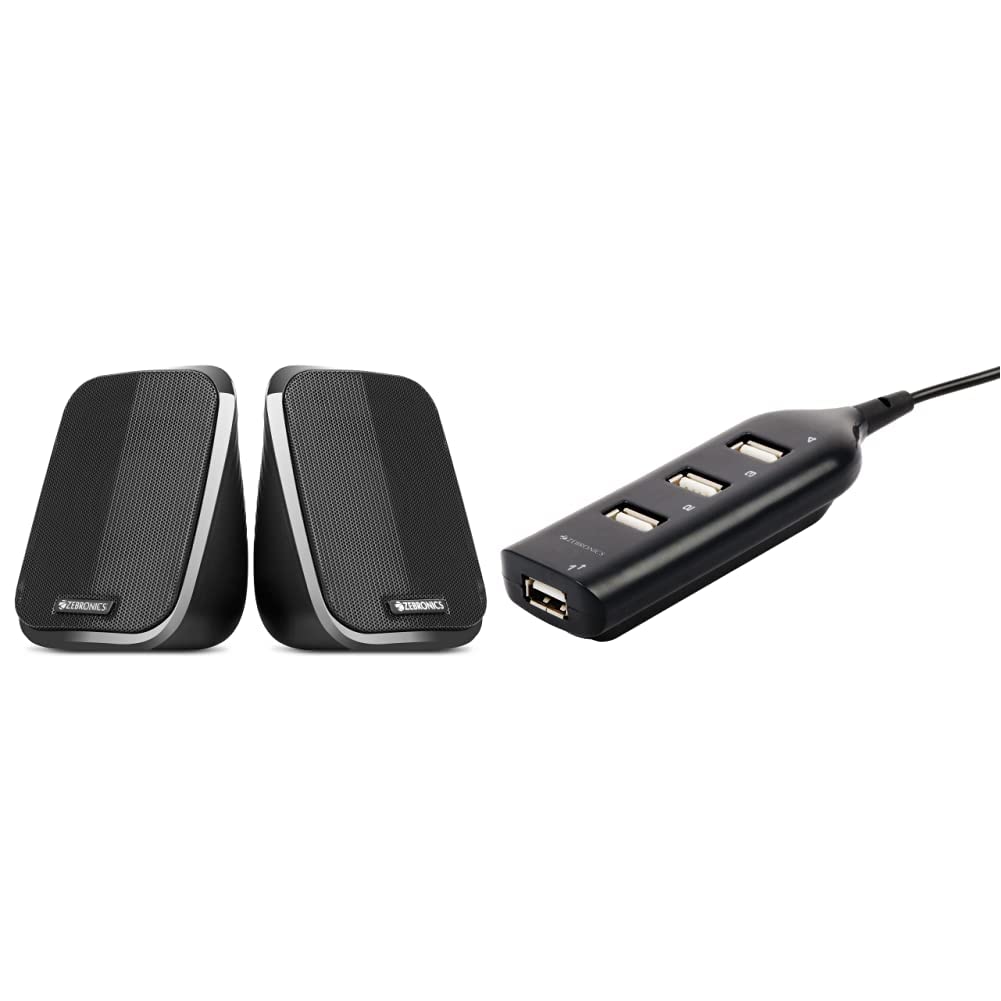 Amazon.in: Buy ZEBRONICS Zeb-Fame 5watts 2.0 Multi Media Speakers with ...
