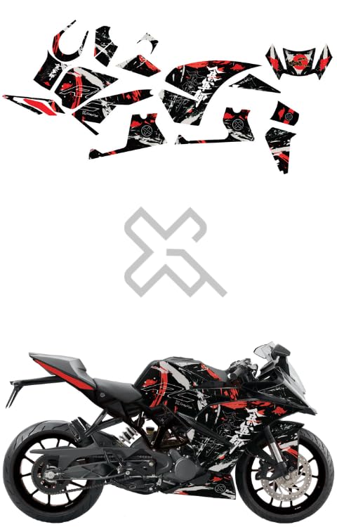 Grayfixx Red Moon Edition Full Body Sticker for KTM RC 125/200/390 ...