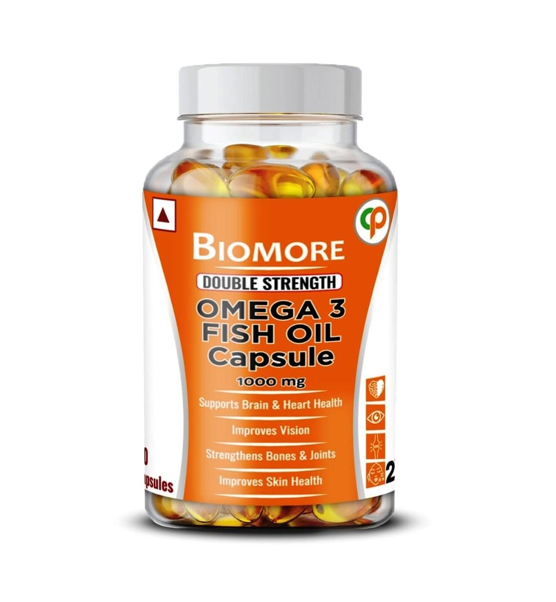 BIOMORE Double Strength Omega 3 Salmon Fish Oil Capsules | EPA, DHA ...