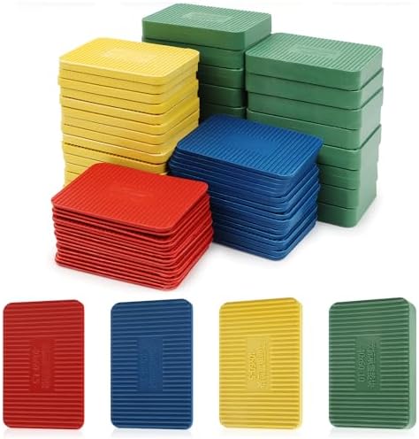 Plastic Packers and Shims 68 Pcs Plastic Spacers Shims for Levelling ...