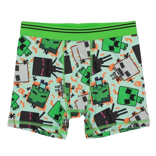 Snapklik.com : Bioworld Youth Boys Minecraft Boxer Brief Underwear 5-Pack