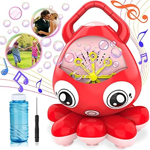 LOVKIZ Octopus Bubble Machines, Bubble Marker for Toddlers Kids 3000 ...
