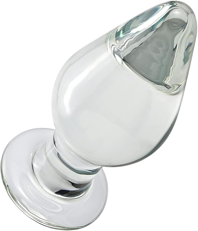 Amazon.com: Romi Huge Glass Anal Plug Buttplug Crystal Bom Plug Anal ...