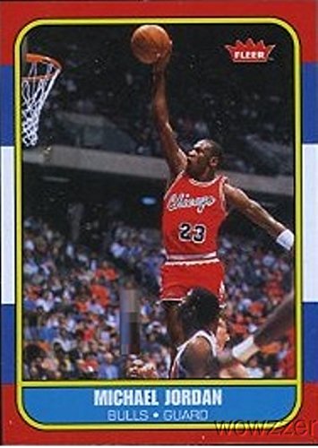 1986 Fleer Michael Jordan Rookie Reprint From Upper Deck Hall ...