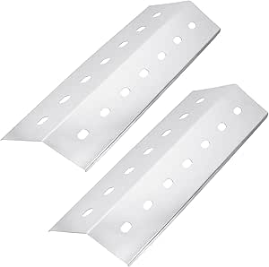 WELL GRILL 2-Pack Stainless Steel Heat Plate, Barbecue Flame Diffuser ...