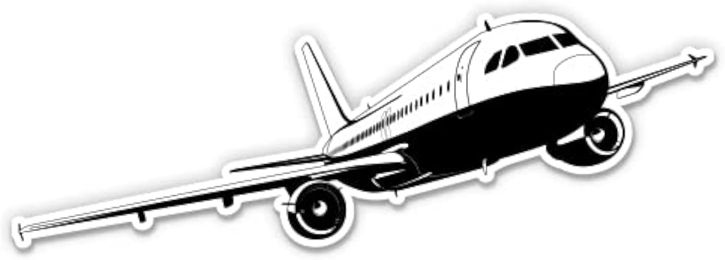 Amazon.com - STG Trading Airplane Heart Loop Vinyl Bumper Sticker Decal ...