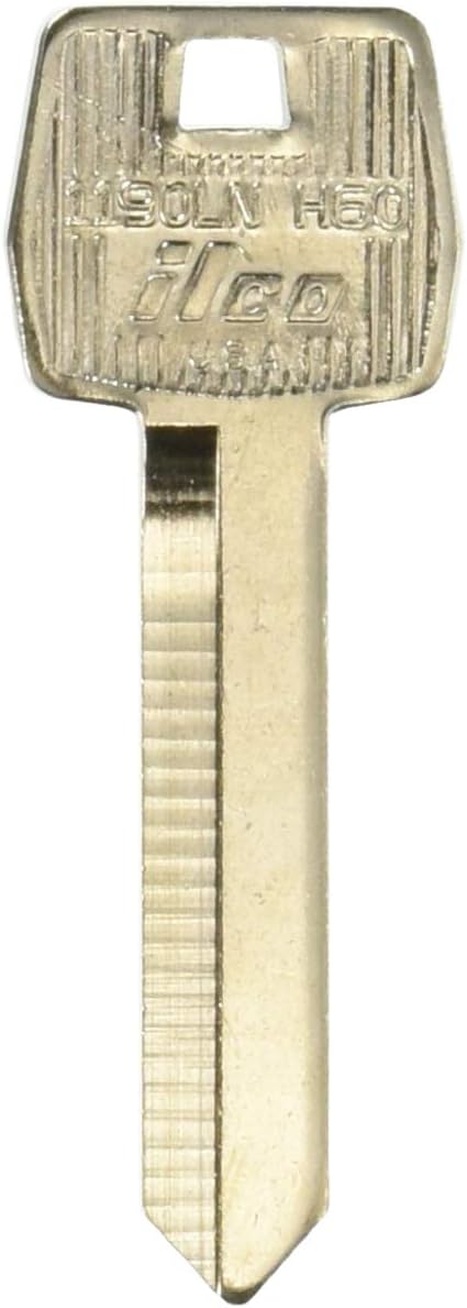 KABA ILCO H60-X1190LN Lincoln Ign/DR Key Blank - Door Lock Replacement ...