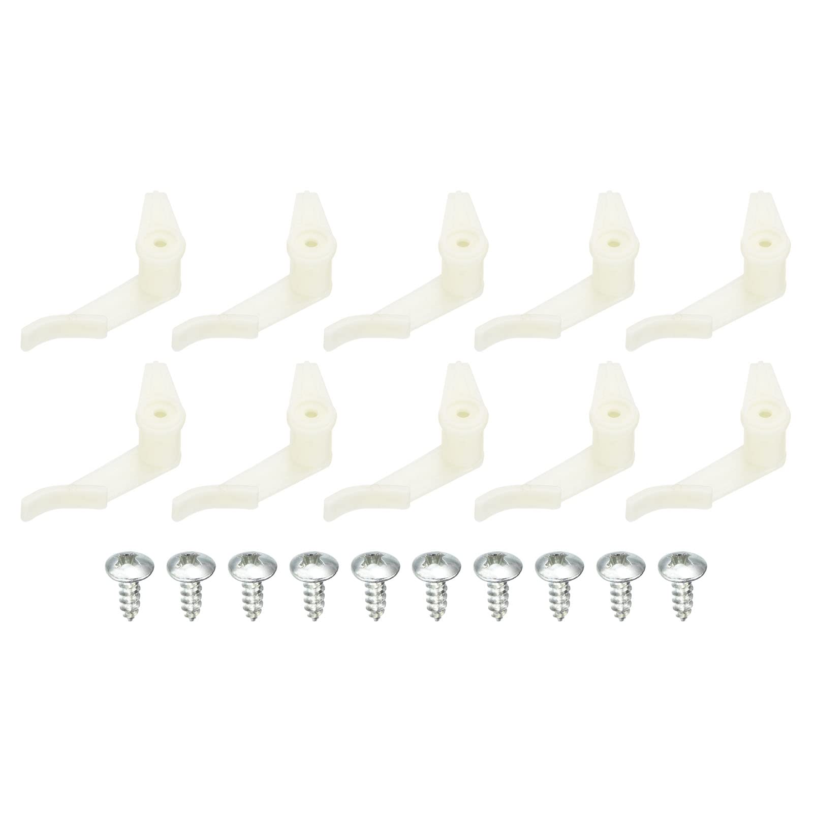 PATIKIL 3.5mm Lamp Shade Clips for Ceiling Flush Mount, 10 Pair Fixed ...