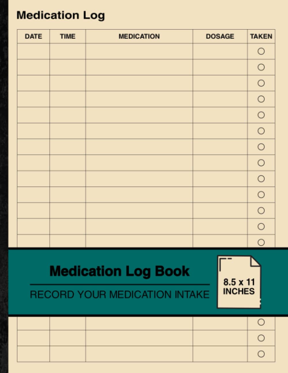 Medication Log Book: Simple Medication Logbook | Record Your Medication ...