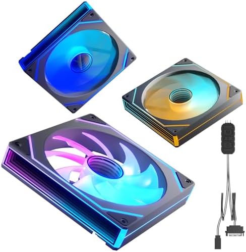 Amazon.com: 3Pack 140mm ARGB Case Fan,Forward,Infinity Mirror Light ...