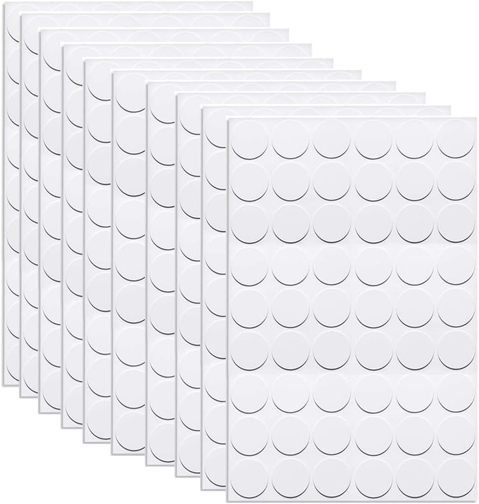 Amazon.com: 10 Sheets/ 540Pcs Screw Hole Cover Stickers 21mm Dia Self ...