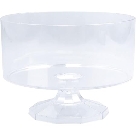 Amazon.com: Simply Elegant Plastic Trifle Pedestal Container 4½" - 3 ...
