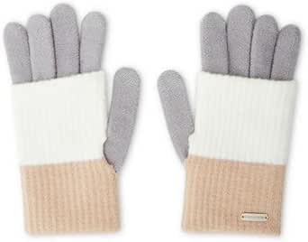 Steve Madden CLOCKBLOCK KNIT LONG CUFF MAGIC GLOVES - NEUTRAL MULTI at ...