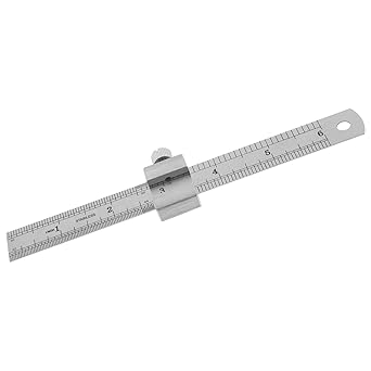 1 Set Stainless Steel Ruler Table Depth Spring Steel Machinist Ruler ...