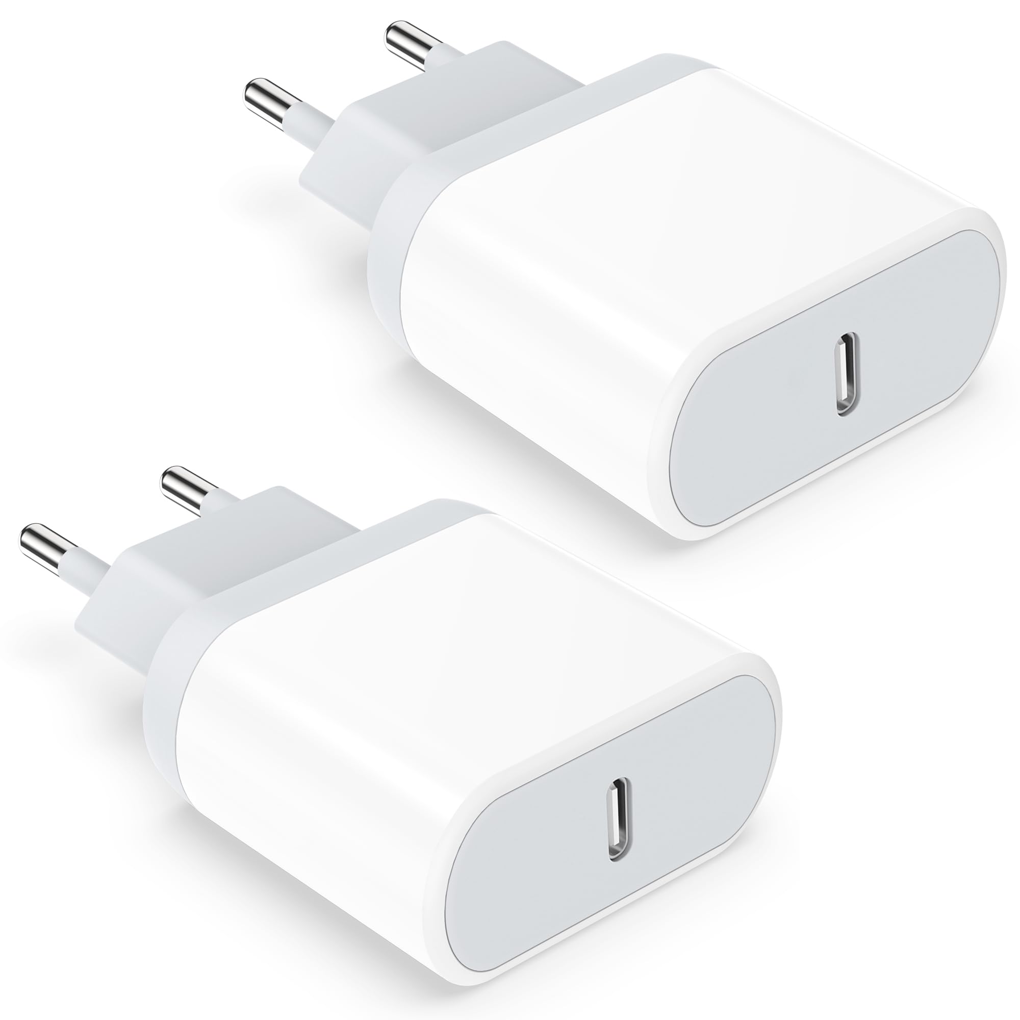 Chargeur USB C, 2-Pack Prise Rapide Replacement for iPhone 16/16 Pro/16 ...