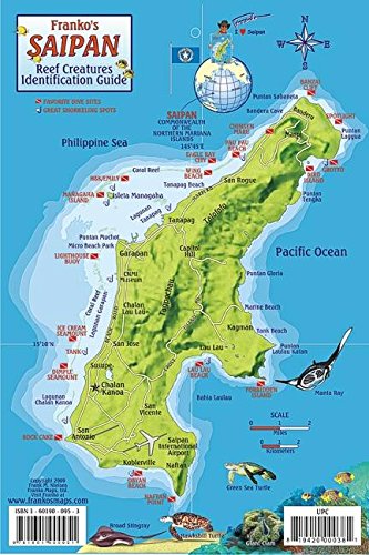 Saipan Map & Reef Creatures Guide Franko Maps Laminated Fish Card ...