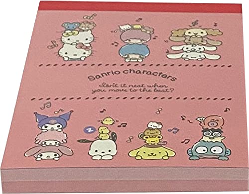 Sanrio Characters Mini Block Notepad Small Size Memo Pad Paper 2design ...