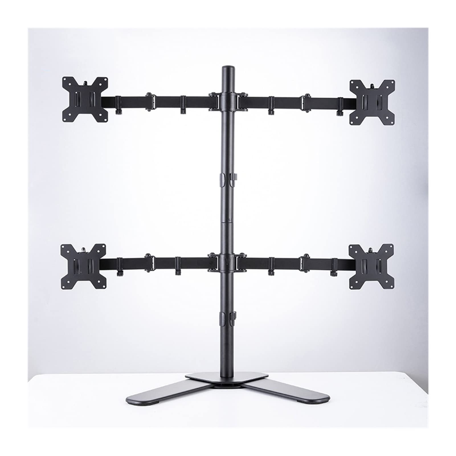 Monitor Stand For Heavy Duty Quad Four Monitor Mount Stand | Desertcart ...