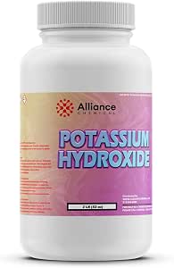 Amazon.com: Potassium Hydroxide Flakes - KOH - 2 lb. Canister - Caustic ...