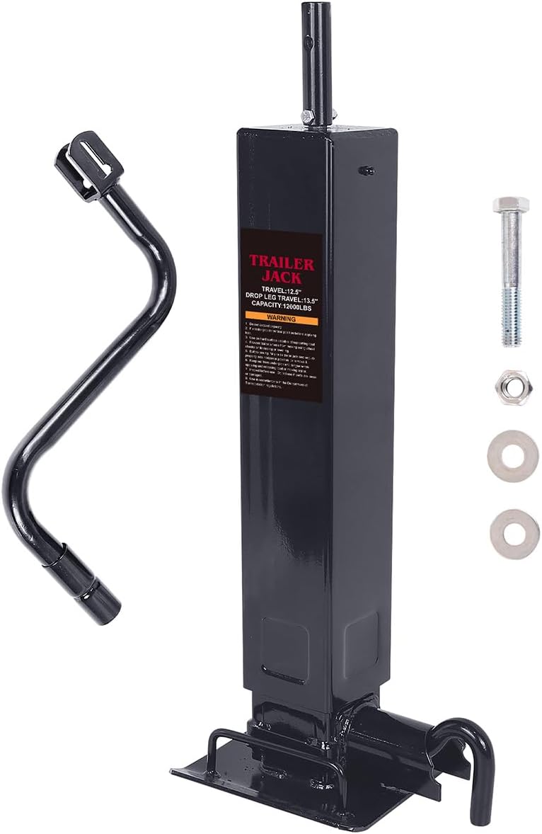Amazon.com: 12000LBS Heavy Duty Trailer Jack, Square Direct Weld ...