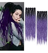 Amazon.com : 24 Inch Clip in Dreadlock Hair Extensions 10Clips 40 ...