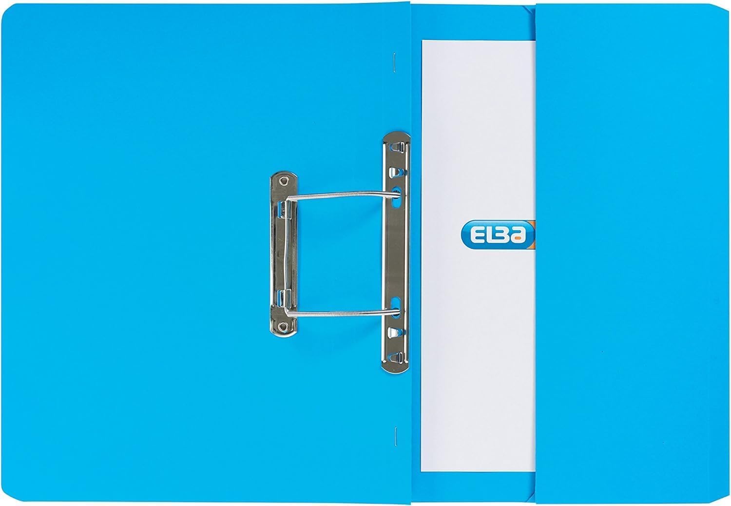 ELBA Strongline Spring Pocket Files, 36mm Capacity Foolscap Blue - Pack ...