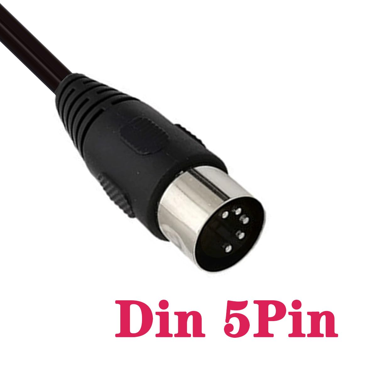 HTGuoji 5 Pin Midi to RCA Cable, 5-Pin Din Male to 2 RCA Phono Male ...