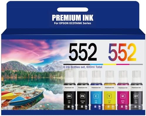 Amazon.com: EPSON 552 EcoTank Ink Ultra-high Capacity Bottle Black ...