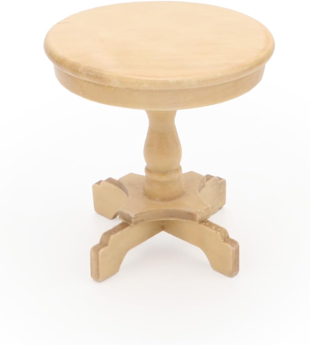 Amazon.com: Miniature Dollhouse End Table 1:12 Scale Wooden Furniture ...