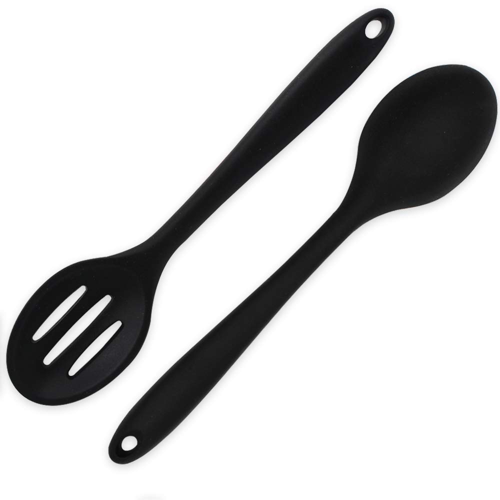 Amazon.com: Product image 2 Pieces Silicone Nonstick Mixing Spoons, BPA ...