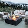 Amazon.com: Roraima Concrete Fire Pit 40" x 40" Outdoor Patio Firepit ...