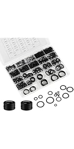 O Ring Assortment Kit, 360 Pcs Rubber Washer Orings, 24 Sizes Pressure ...