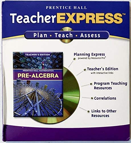 Teacher Express for Prentice Hall Pre-Algebra: Pearson Education ...