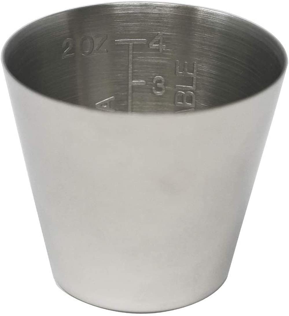 Amazon.com: Stainless Steel Medicine Cup, 2 Oz. Prevents Bacteria ...
