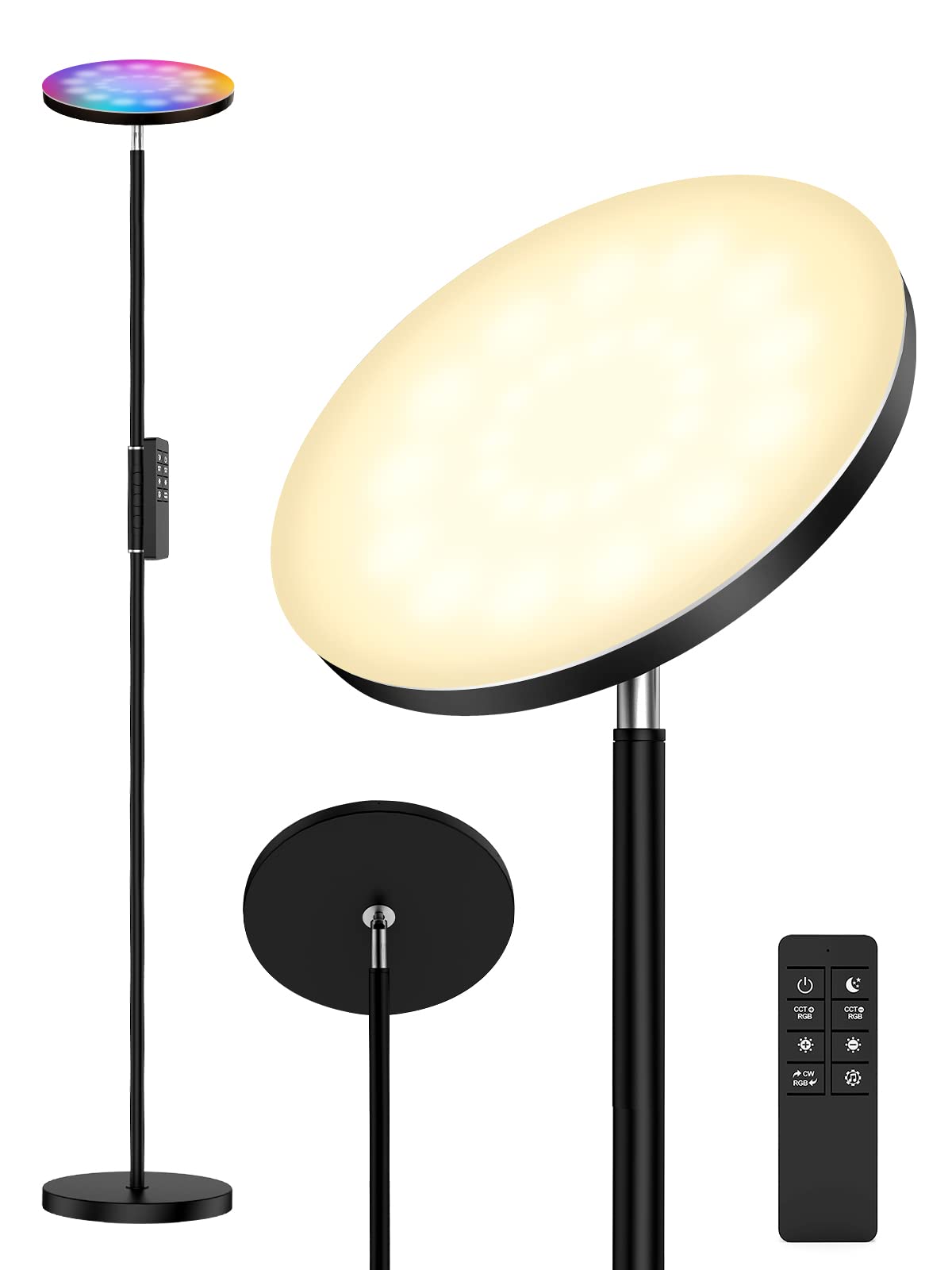 yotutun - Smart RGB Floor Lamp, 36W/3000LM Bright Tall Standing Room ...