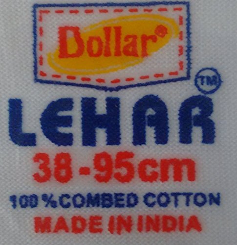 Buy Dollar Lehar White Vest 75(Pack 5) at Amazon.in