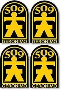 Amazon.com - 4 Pack: 509th Geronimo Insignia Sticker (Army Seal 509 SSI ...