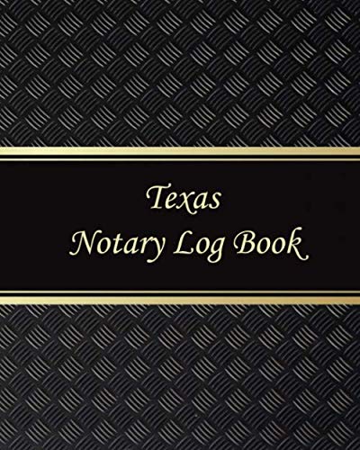 Amazon.com: Texas Notary Log Book: Notary Records Journal:Official ...