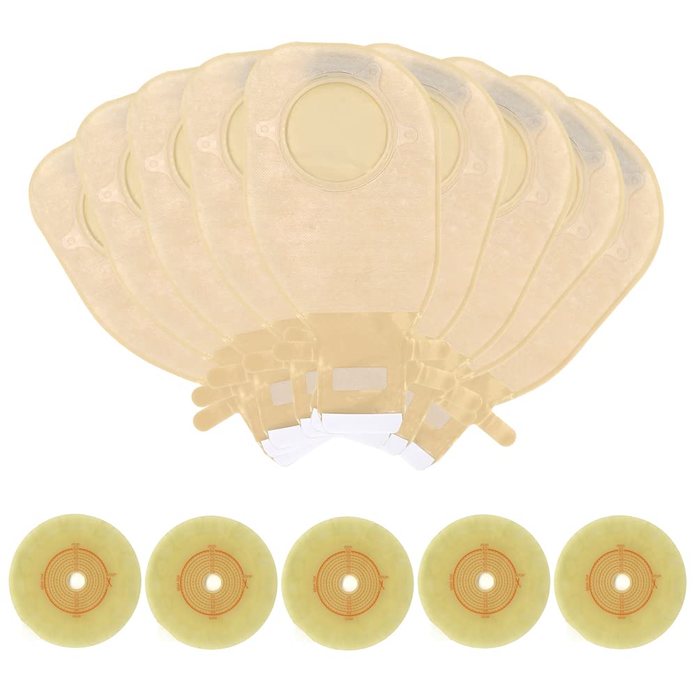 Buy Colostomy Bag Supplies, Two-Piece 15 PCS Ostomy Pouches,10PCS ...