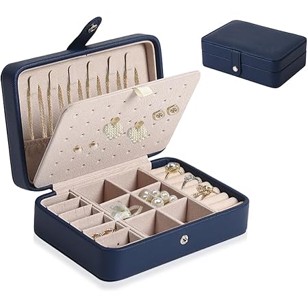 Sozakka Petite Boite a Bijoux Femme Cuir Boite Rangement Bijoux Voyage ...
