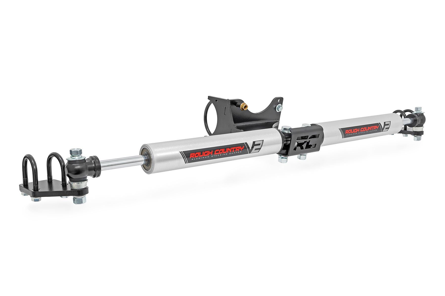 Amazon.com: Rough Country V2 Dual Steering Stabilizer for 05-24 Ford ...