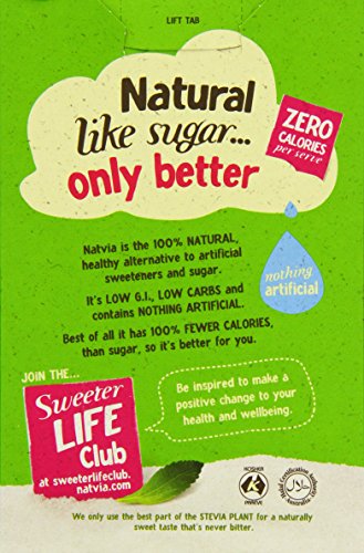 Natvia 100 % Natural Sweetener 80 Sticks (Pack of 1) - Tastyfactory