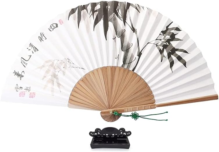 Amazon.com: Parkssisangbang Korean Traditional Bamboo Hanji Hand Fan w ...