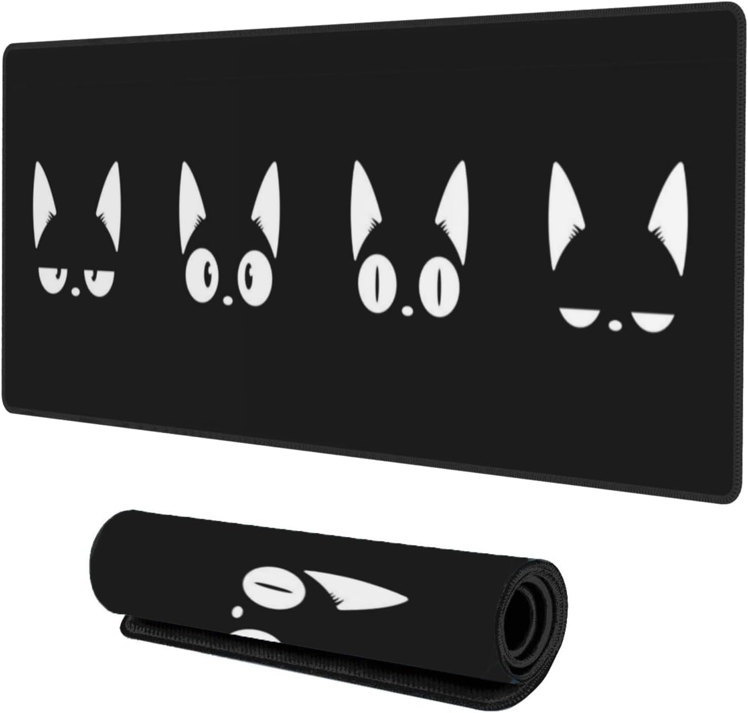 Amazon.com: Black Gaming Mouse Pad, XL Extended Mousepad, Large Mouse ...