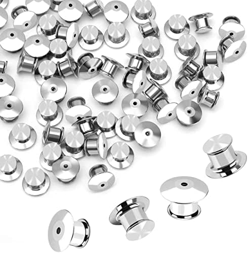 Amazon.com: 60PCS Locking Pin Back Locking Pin Keeper Clasp, Metal Pin ...