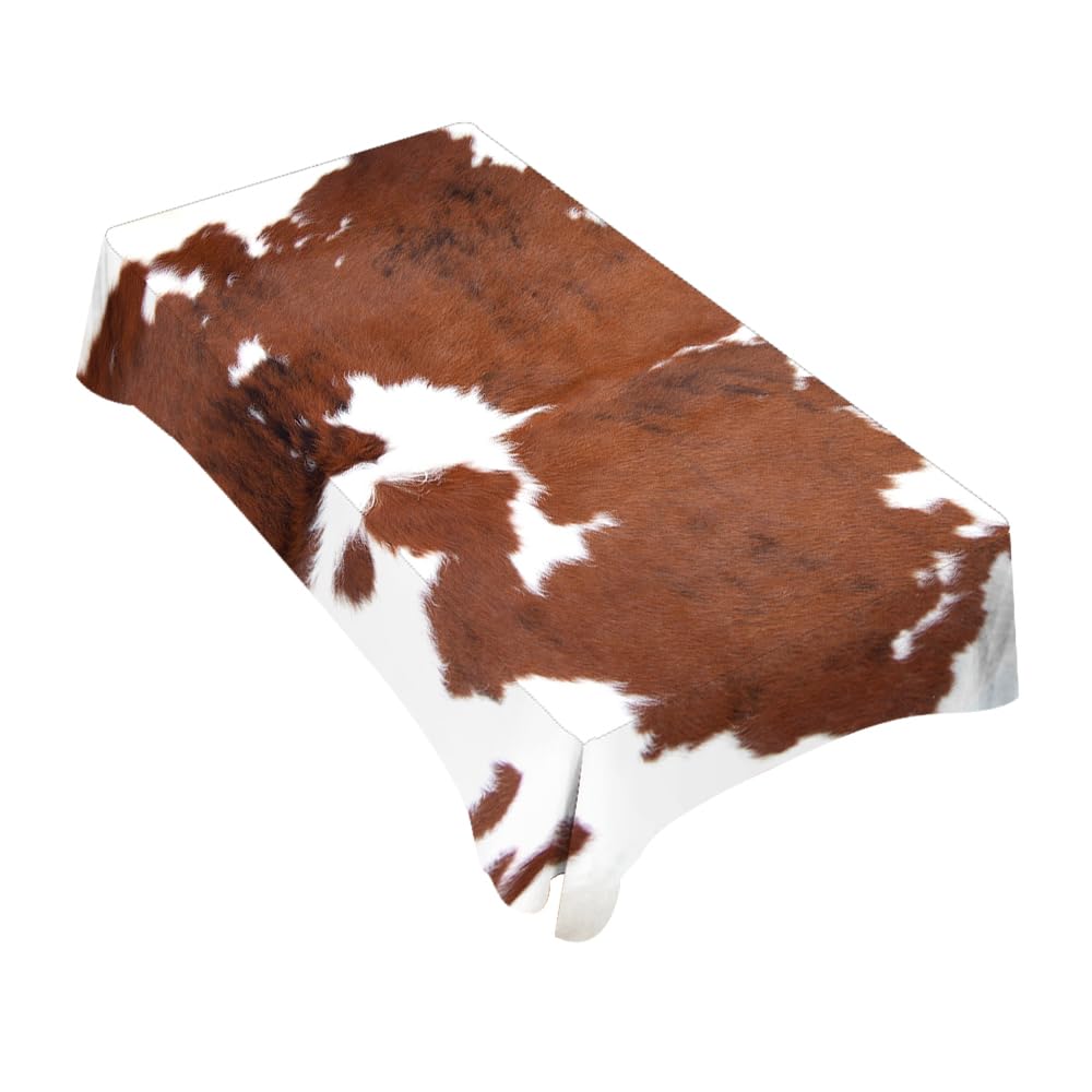 Amazon.com: TKS MITLAN Cowhide Decorative Rectangle Tablecloth Farm ...