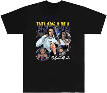 PBCIMNCV DD Osama Trenches Merch T-Shirts Rapper Tour Merch Tee Women ...